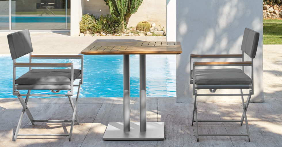 Square dining table 80x80 cm - Glass - Sifas