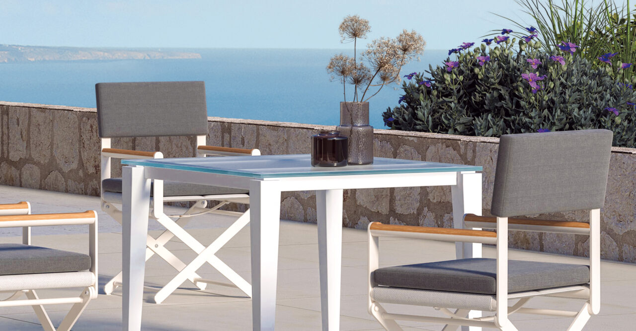 Rectangular dining table 100 x 90 cm – ceramic - Sifas